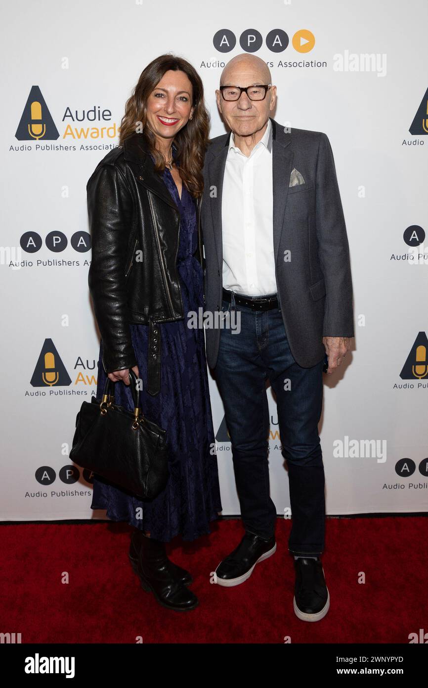 Los Angeles, USA. 04th Mar, 2024. Holly Laurent and Patrick Stewart ...