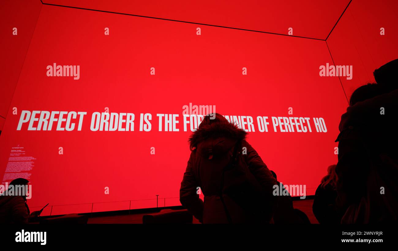 London, UK, 4th March 2024, Barbara Kruger - Silent Writings at The NOW ...
