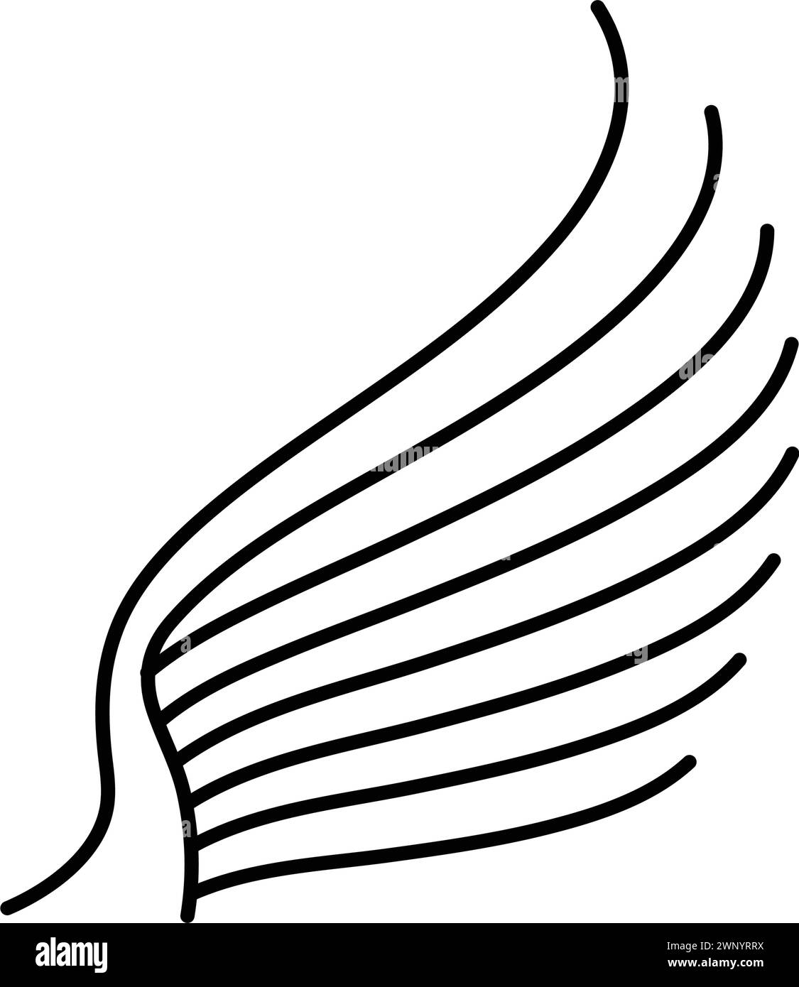 Wing icon line design template isolated Stock Vector Image & Art - Alamy