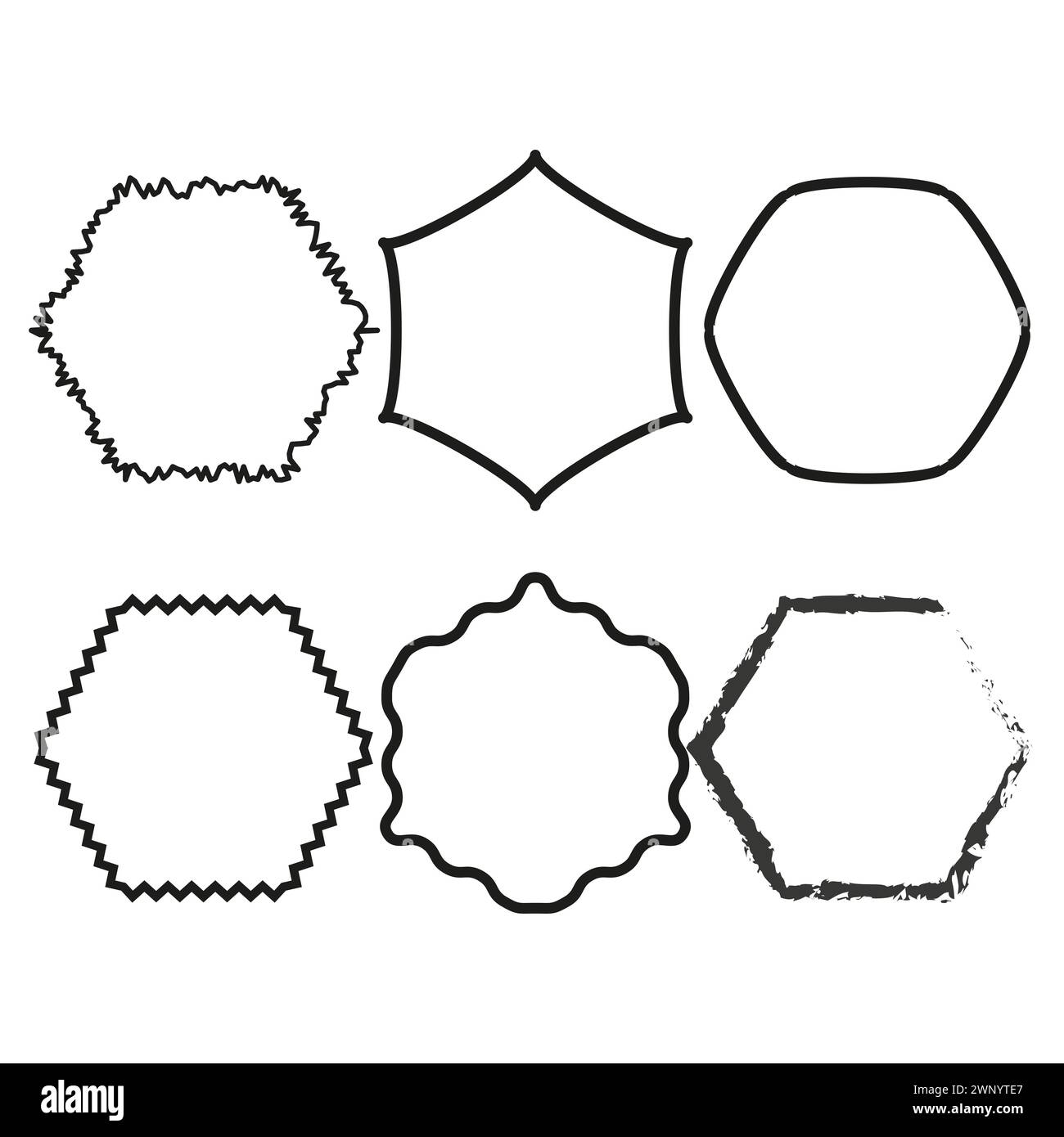 Icon geometry shapes. Simple outline badges. Creative vector elements ...