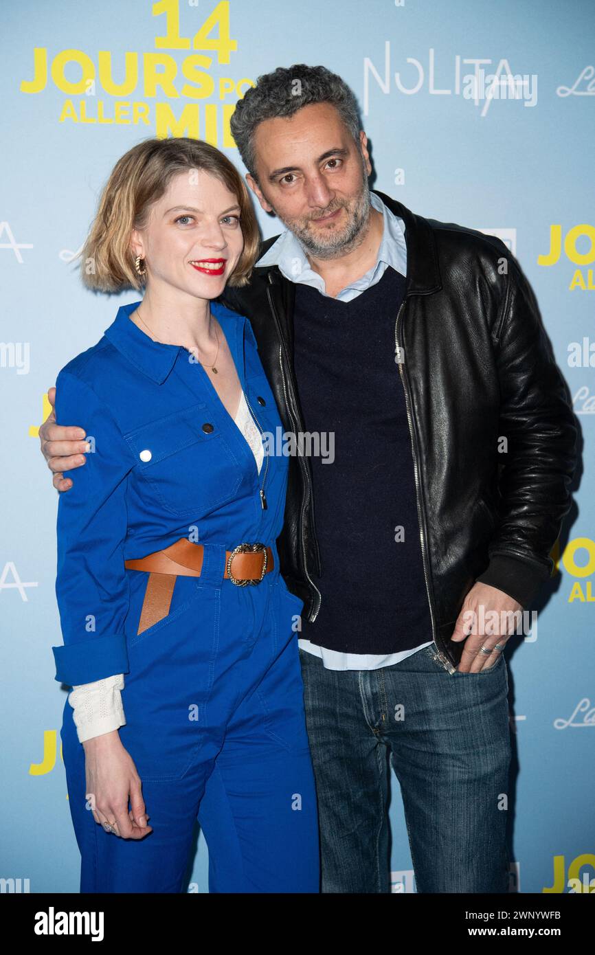 Paris, France. 04th Mar, 2024. Clemence Bretecher and Nader Boussandel ...