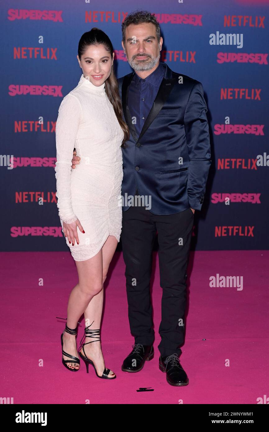 Rome, Italy. 04th Mar, 2024. Eva Cela (l) and Andrea Perroni (r) attend ...