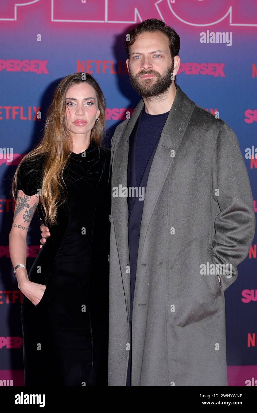 Rome, Italy. 04th Mar, 2024. Irene Forti (l) and Alessandro Borghi (r ...