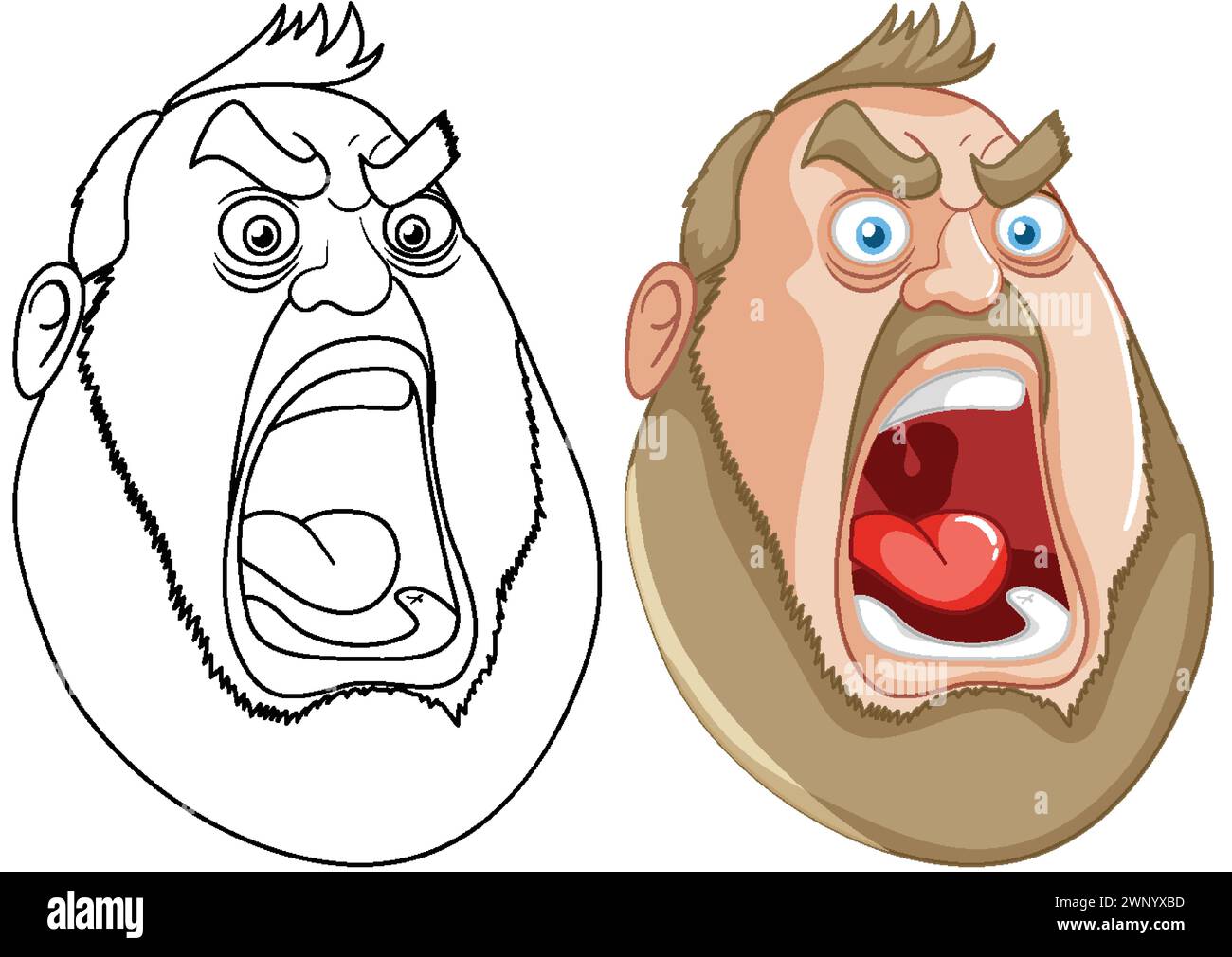 Emotional outburst vector vectors hi-res stock photography and images ...