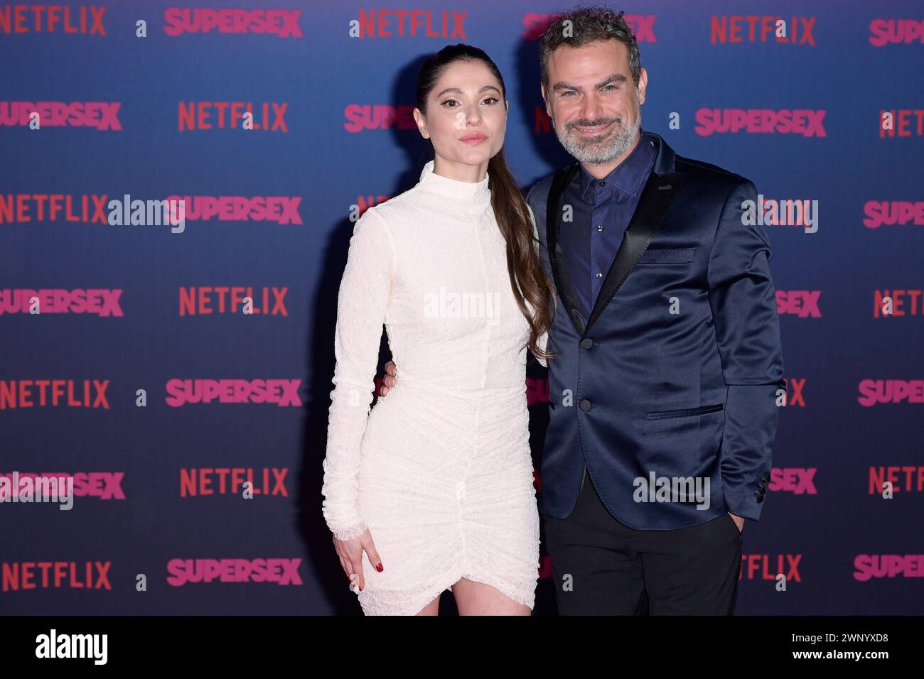 Rome, Italy. 04th Mar, 2024. Eva Cela (l) and Andrea Perroni (r) attend ...