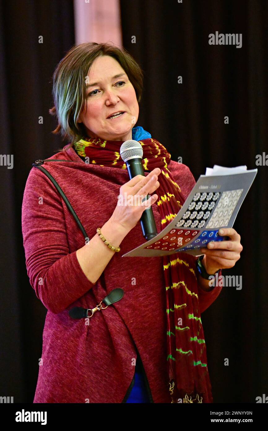 Chiswick Town Hall, London, UK. 4th March 2024: Speaker Tamara Froud ...