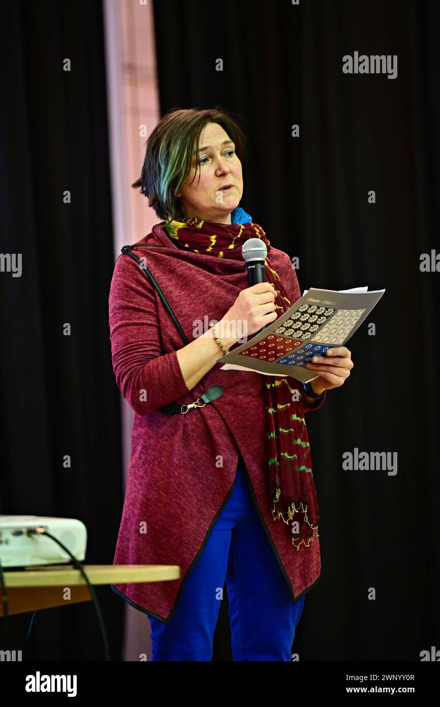 Chiswick Town Hall, London, UK. 4th March 2024: Speaker Tamara Froud ...