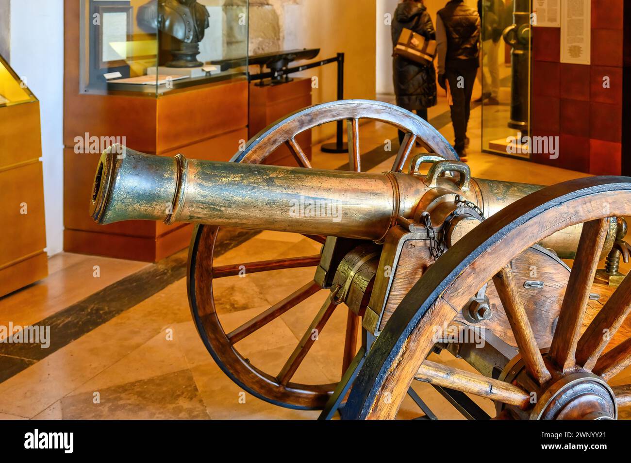 Ancient cannon weapon gun, alcazar of SEGOVIA, SPAIN Stock Photo - Alamy