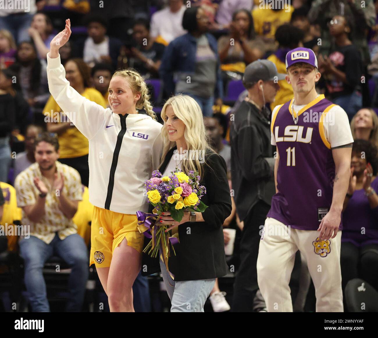 Baton Rouge, USA. 03rd Mar, 2024. LSU Lady Tigers guard Hailey Van Lith ...