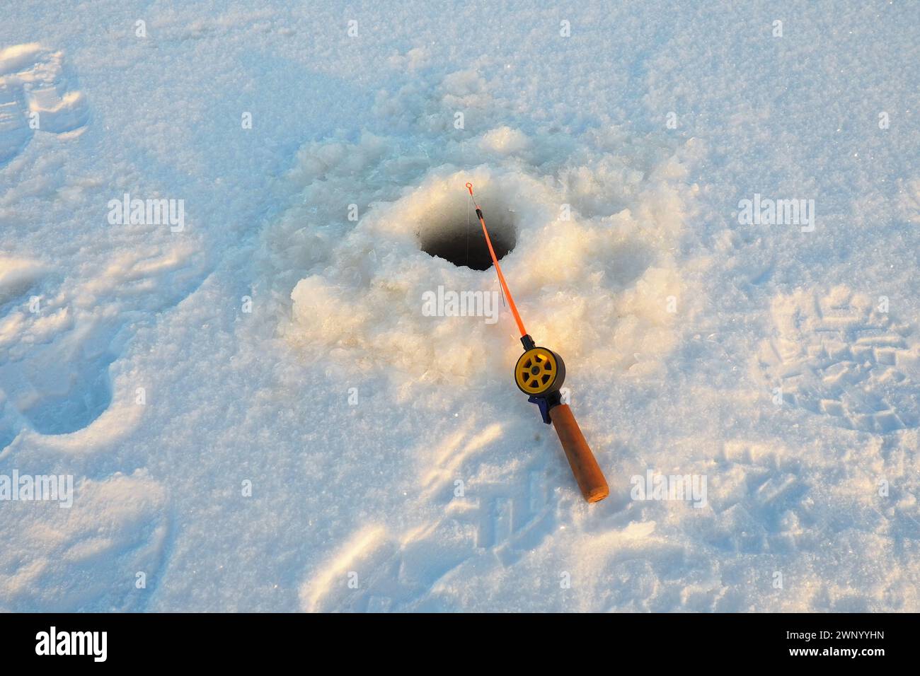 A fishing rod is a tackle in the form of a flexible whip made of wood ...