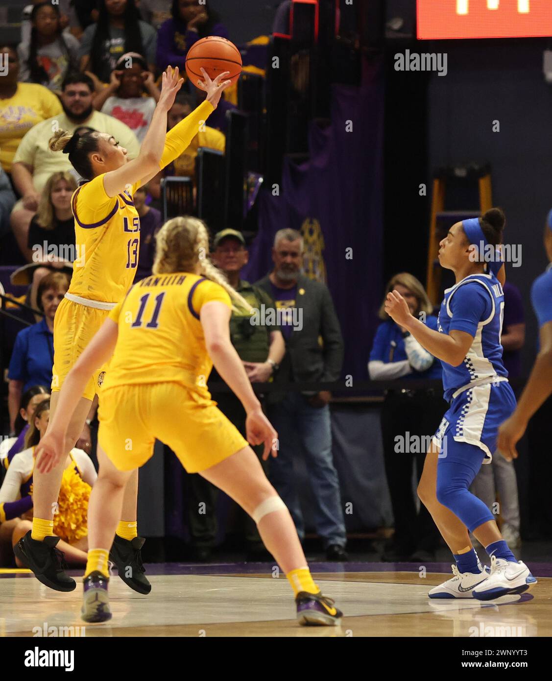 Baton Rouge, USA. 03rd Mar, 2024. LSU Lady Tigers guard Last-Tear Poa ...