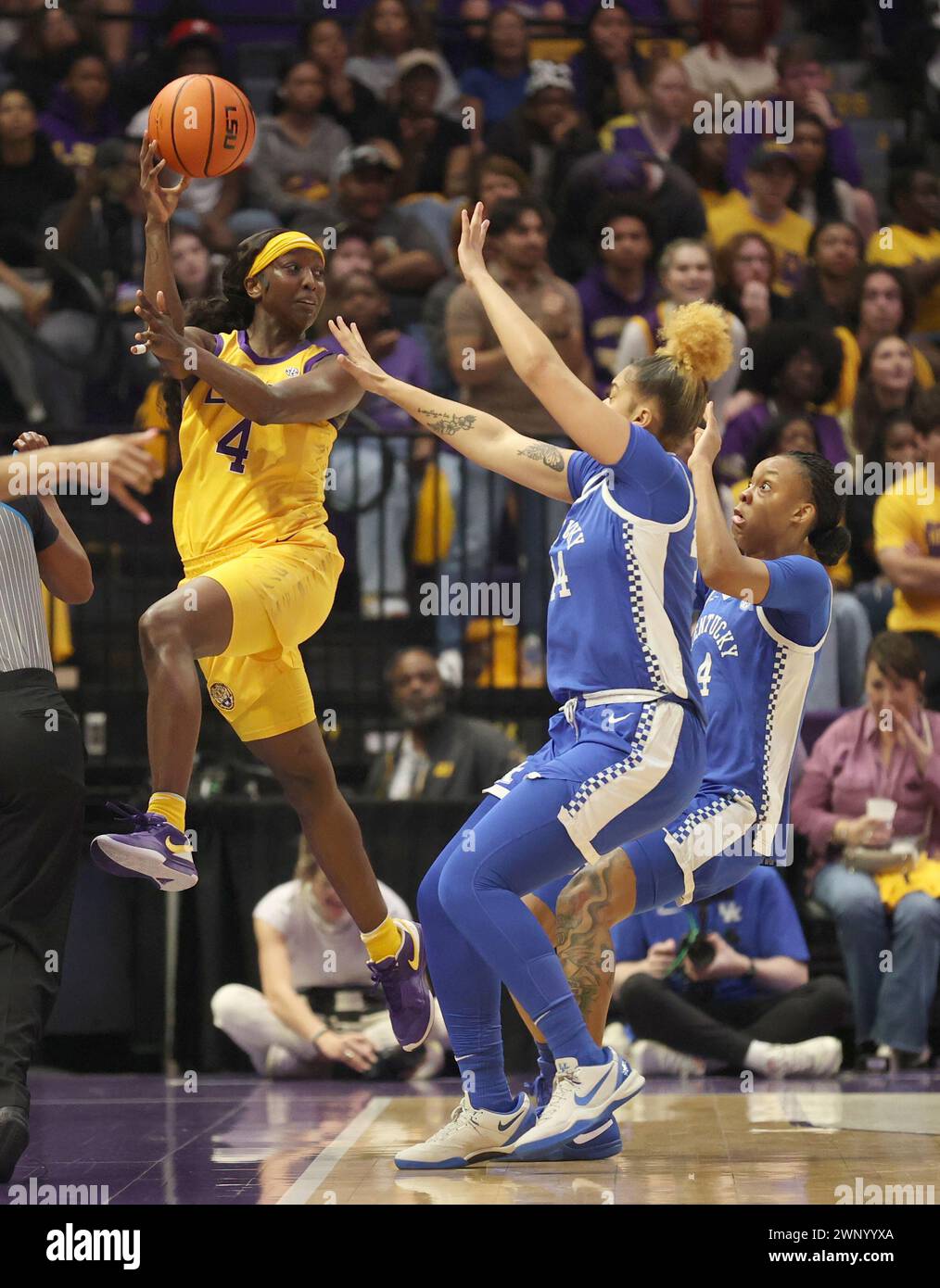 Baton Rouge, USA. 03rd Mar, 2024. LSU Lady Tigers guard Flau'jae ...