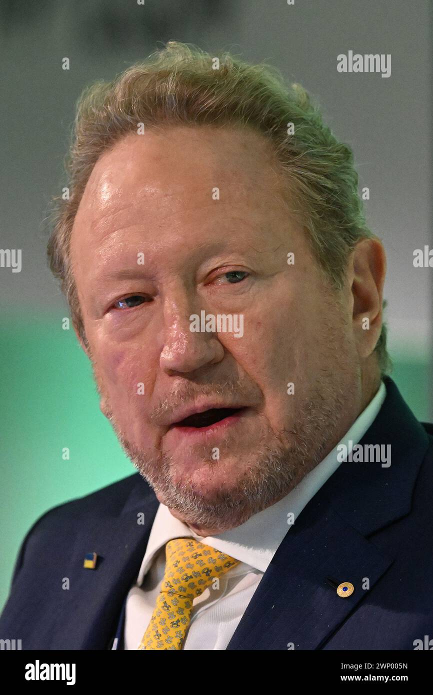 Melbourne, Australia. 05th Mar, 2024. Australian businessman Andrew ...