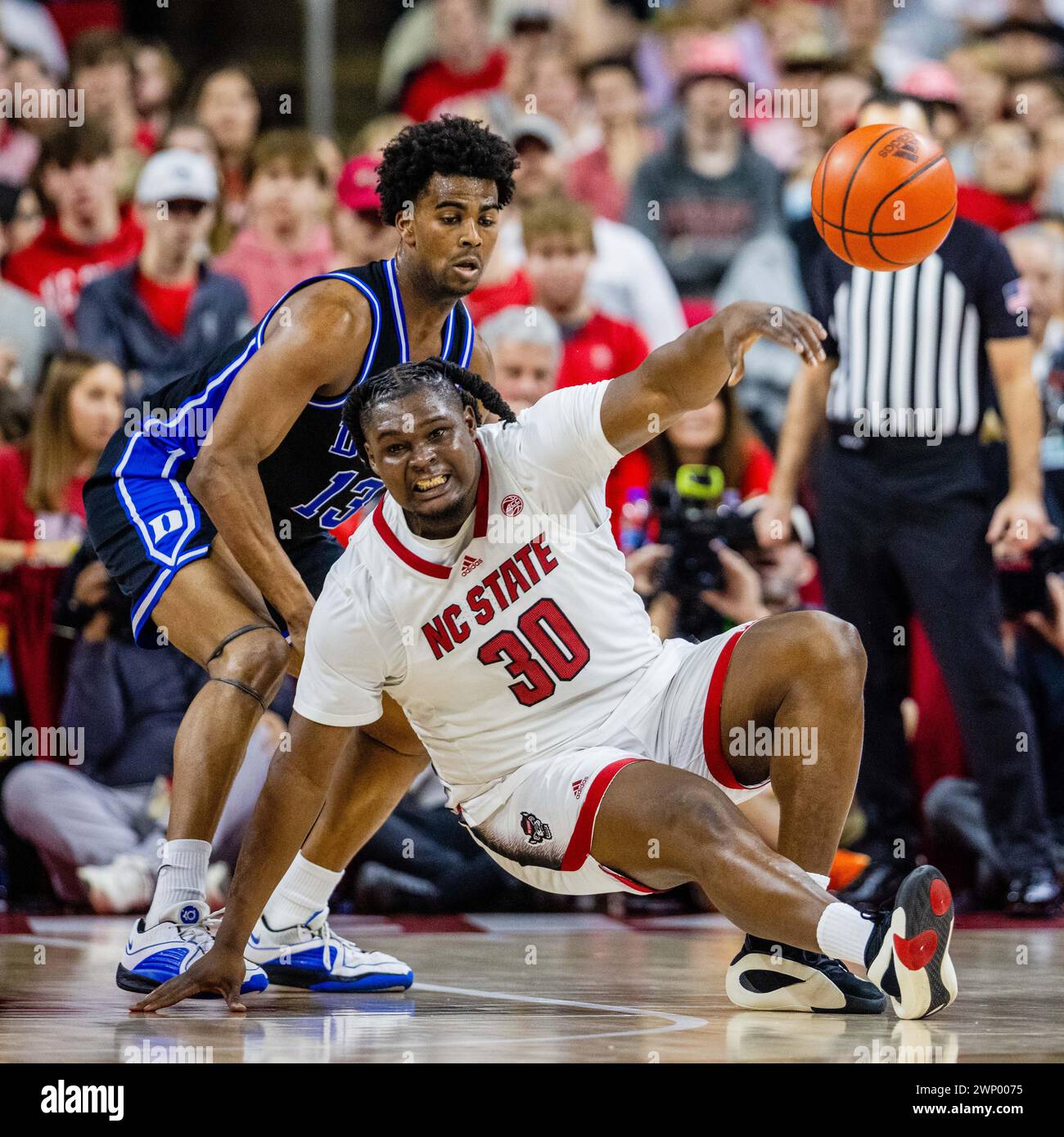 March 04, 2024: North Carolina State Wolfpack forward DJ Burns Jr. (30 ...