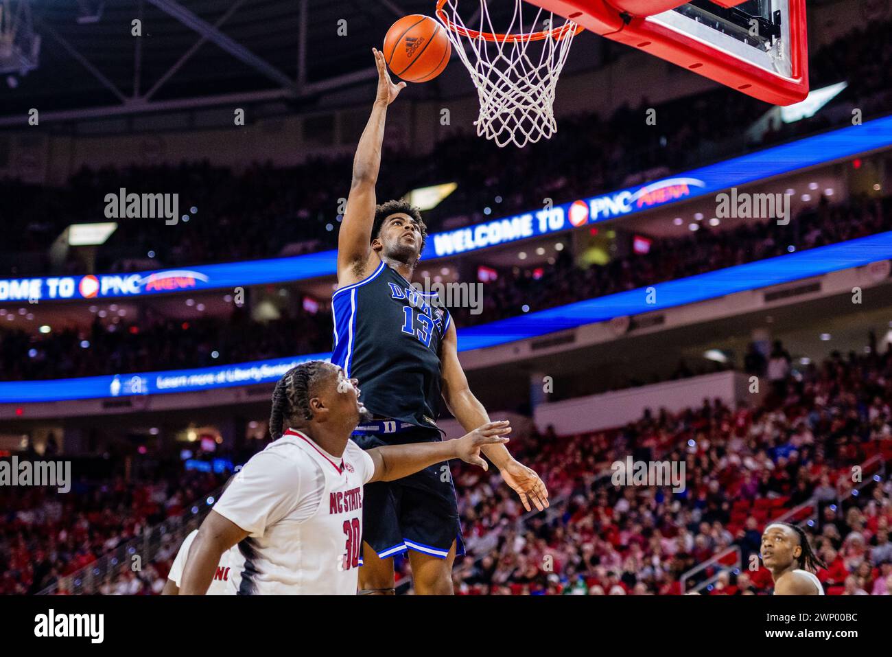 Raleigh, NC, USA. 04th Mar, 2024. Duke Blue Devils forward Sean Stewart ...