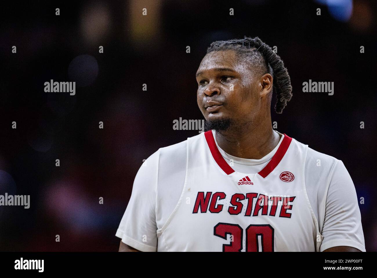 March 04, 2024: North Carolina State Wolfpack forward DJ Burns Jr. (30 ...