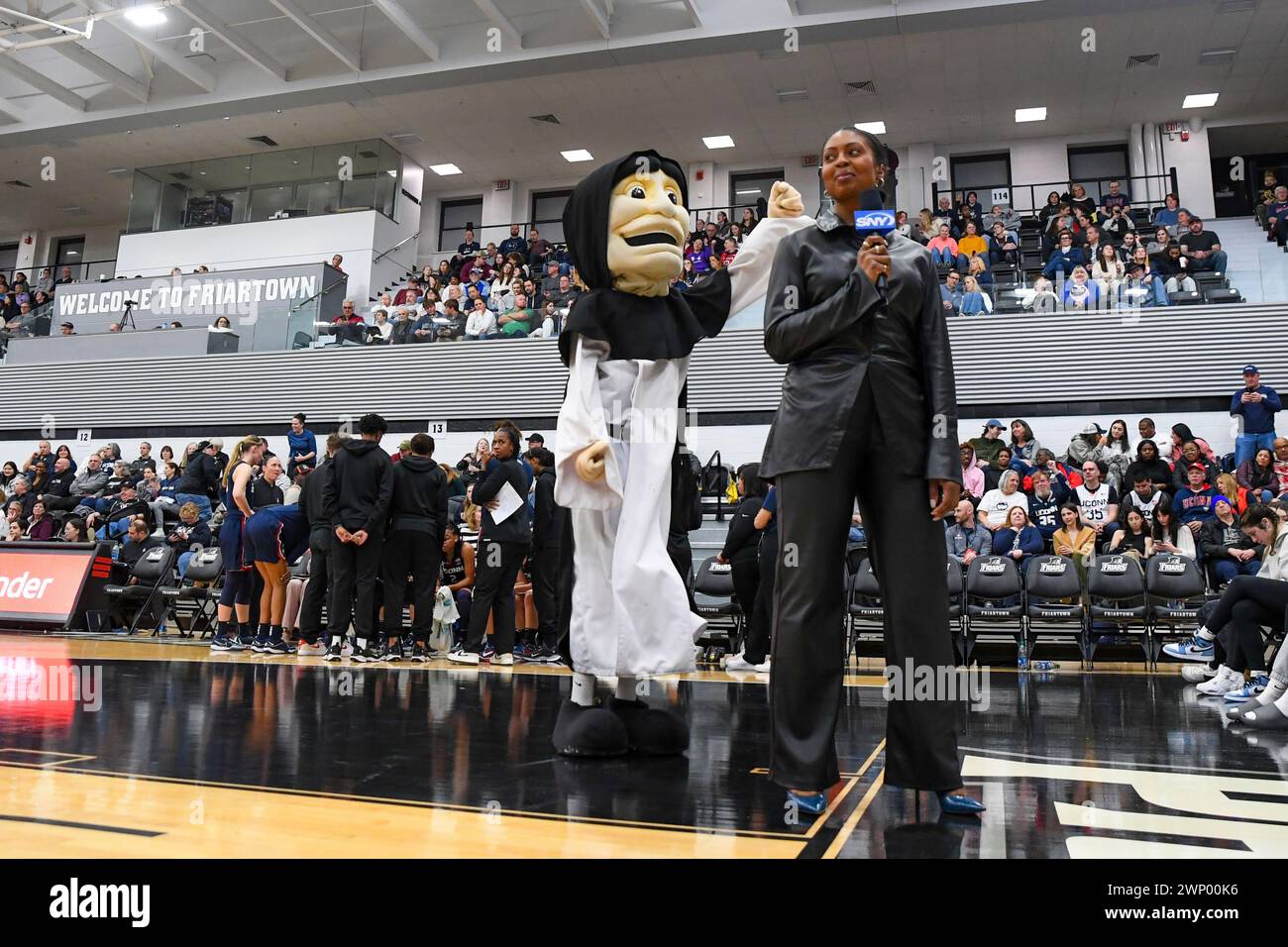 PROVIDENCE, RI - MARCH 02: Friar Dom, the Providence College Friars ...