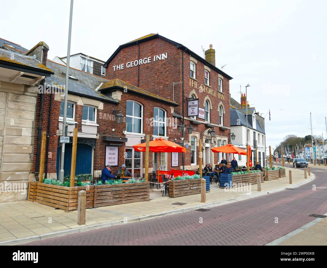 The George Inn on Custom Road in Weymouth Old Town, Dorset, England ...