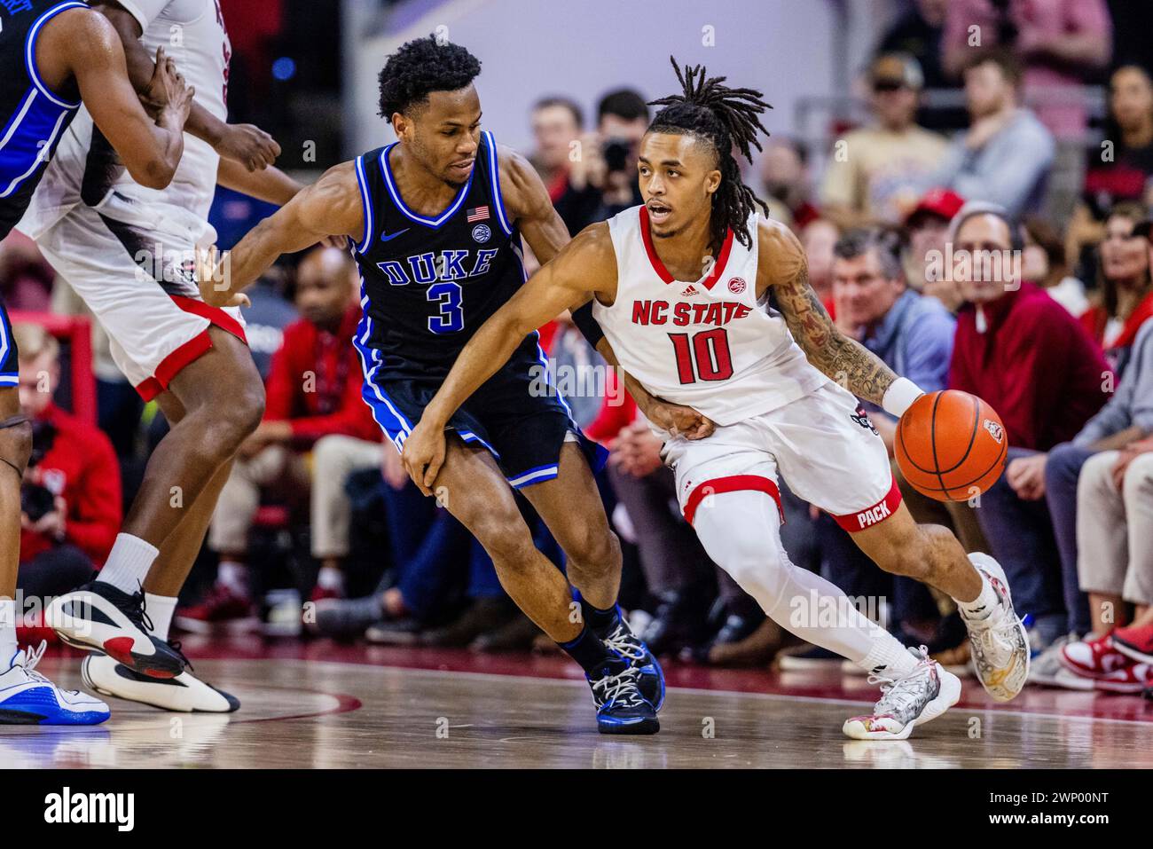 March 04, 2024: North Carolina State Wolfpack guard Breon Pass (10 ...