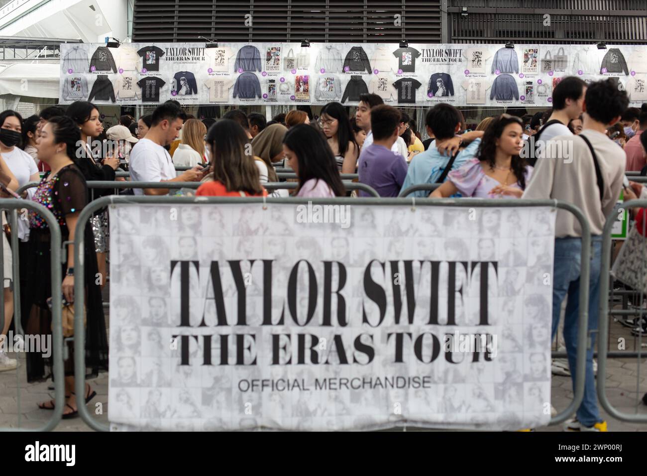 4th March 2024, banner of Taylor Swift, The Eras Tour official ...
