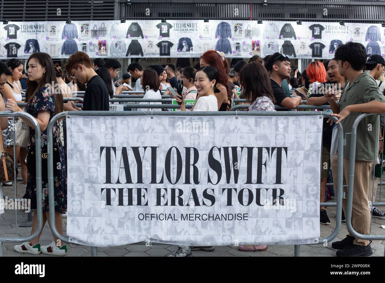 4th March 2024, banner of Taylor Swift, The Eras Tour official ...
