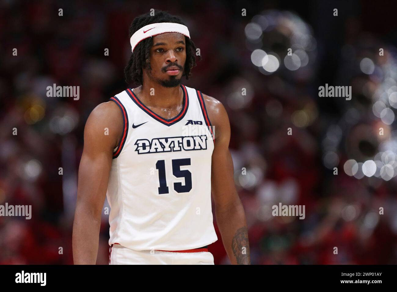 DAYTON, OH - FEBRUARY 27: Dayton Flyers forward DaRon Holmes II (15 ...