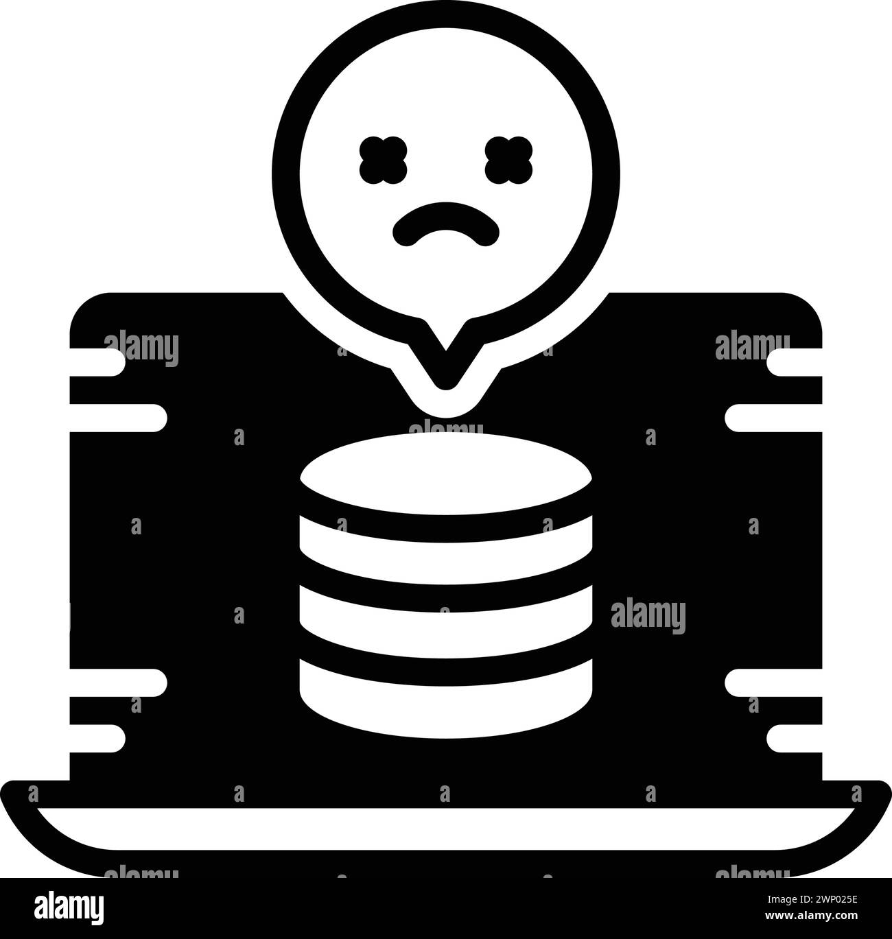 Lost data icon Stock Vector Images - Alamy