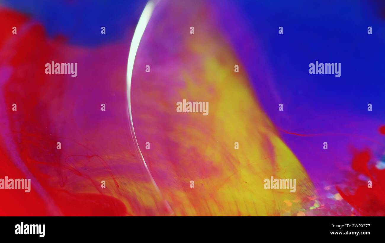 Paint water splash color mist oil blob ink blend Stock Photo - Alamy