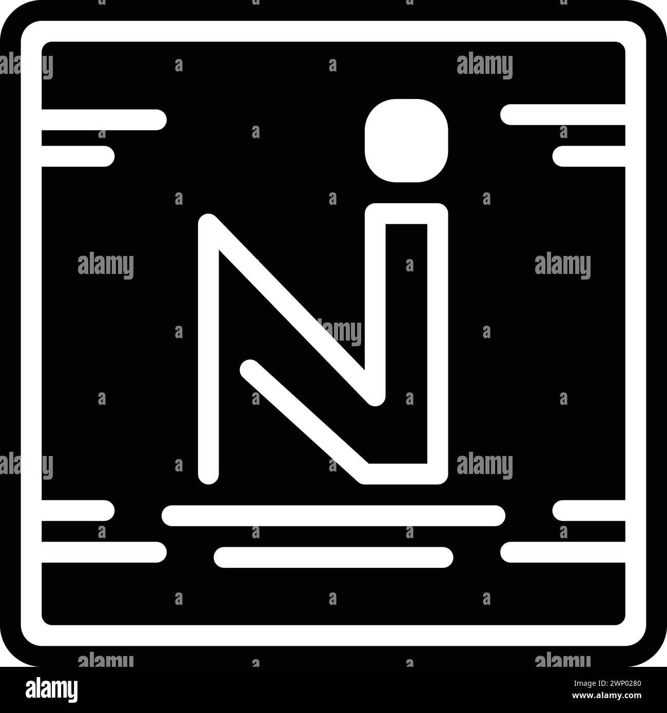 Icon for ni,metallic Stock Vector Image & Art - Alamy