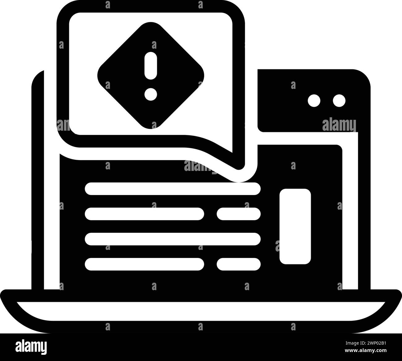 Icon for alerts,warning Stock Vector Image & Art - Alamy