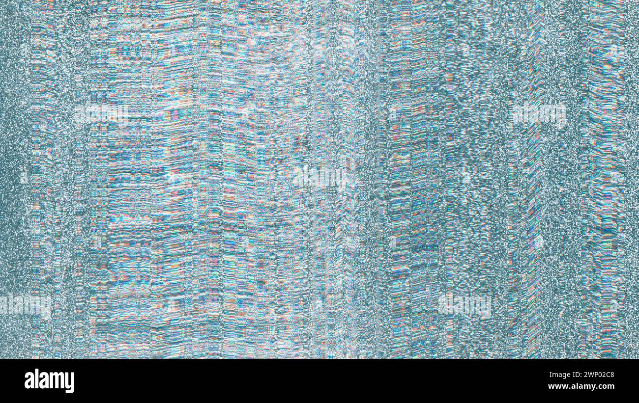 Glitch texture digital distortion blue pixel noise Stock Photo - Alamy