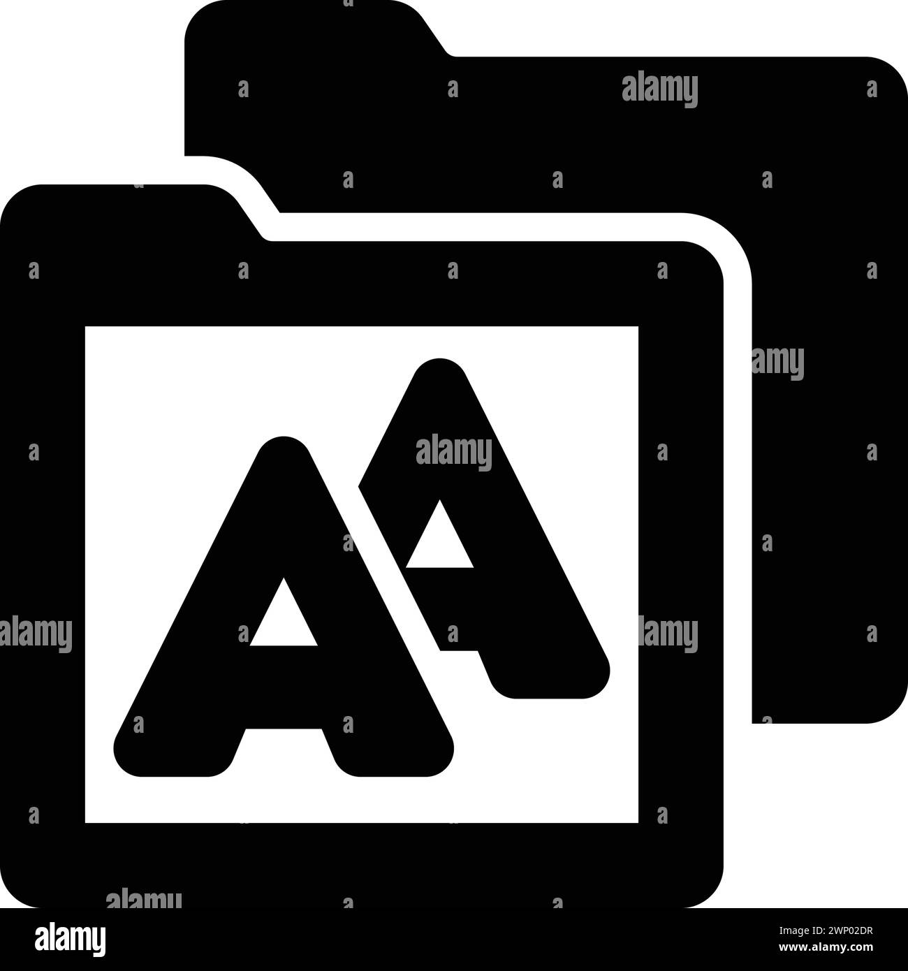 Icon for fonts,text Stock Vector Image & Art - Alamy