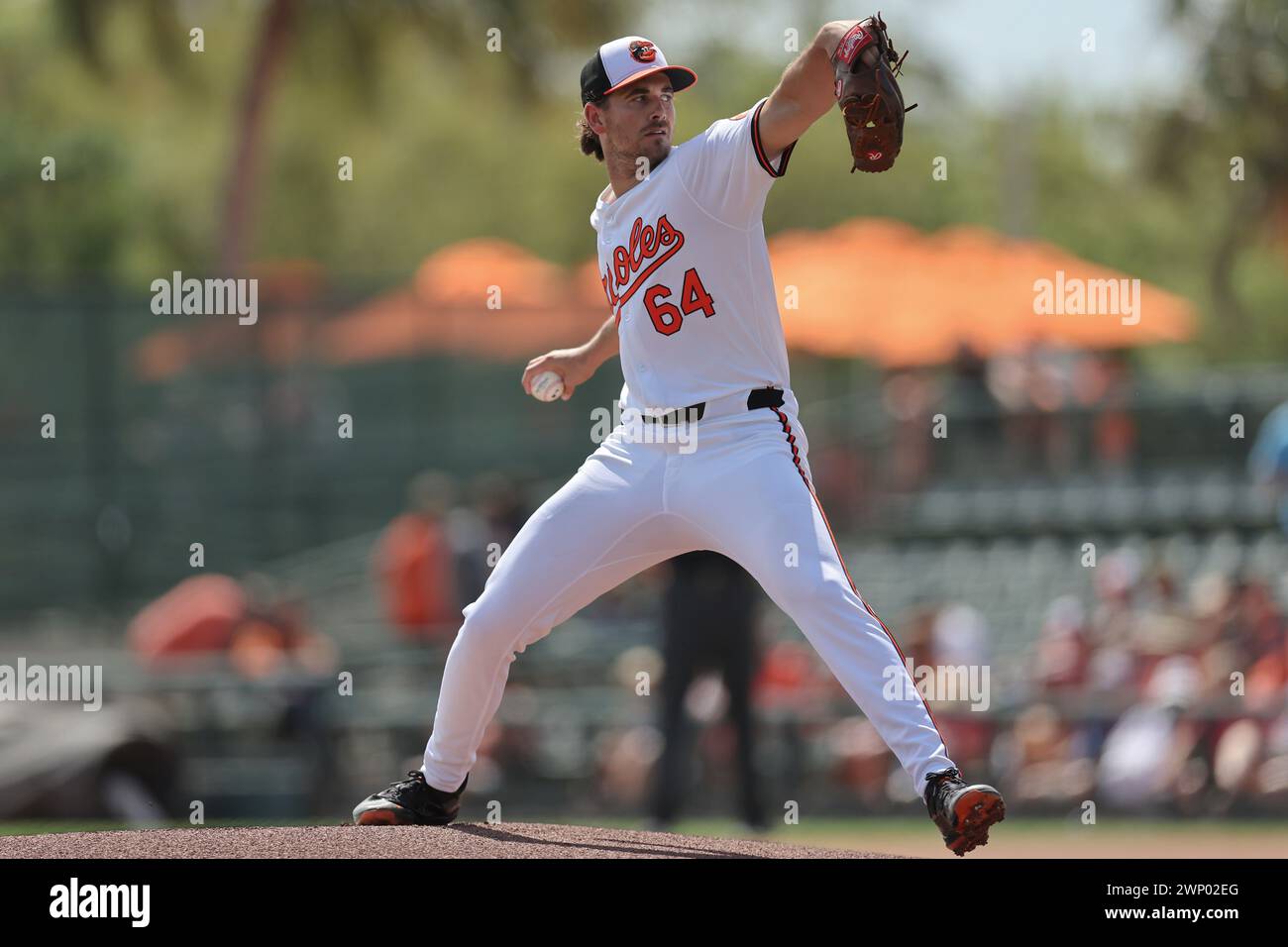 Sarasota FL USA; Baltimore Orioles starting pitcher Dean Kremer (64 ...
