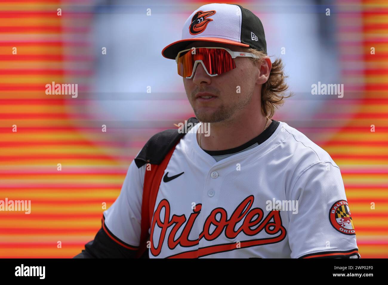 Sarasota FL USA; Baltimore Orioles shortstop Gunnar Henderson (2) walks ...