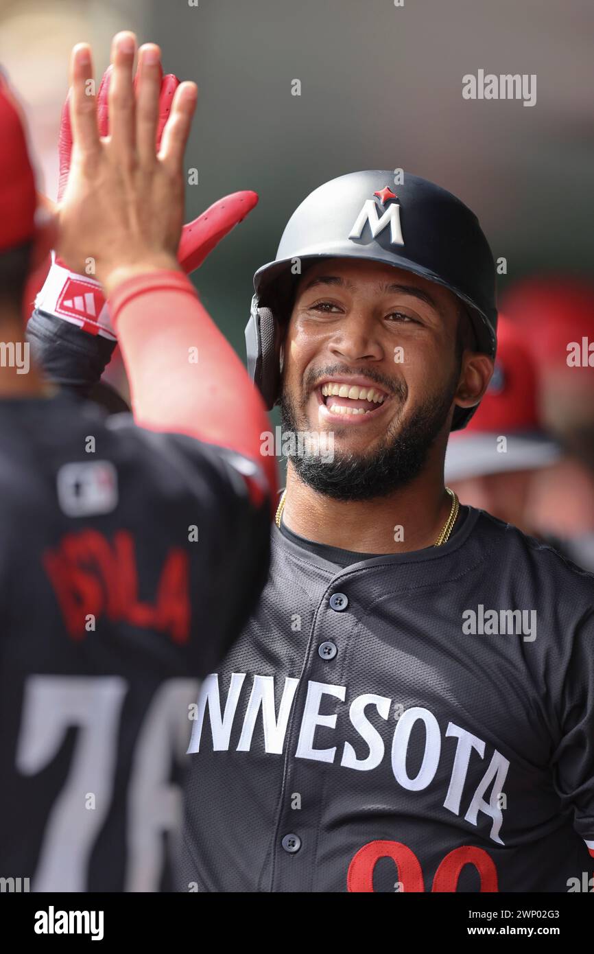 Sarasota FL USA; Minnesota Twins right fielder Emmanuel Rodriguez (90 ...