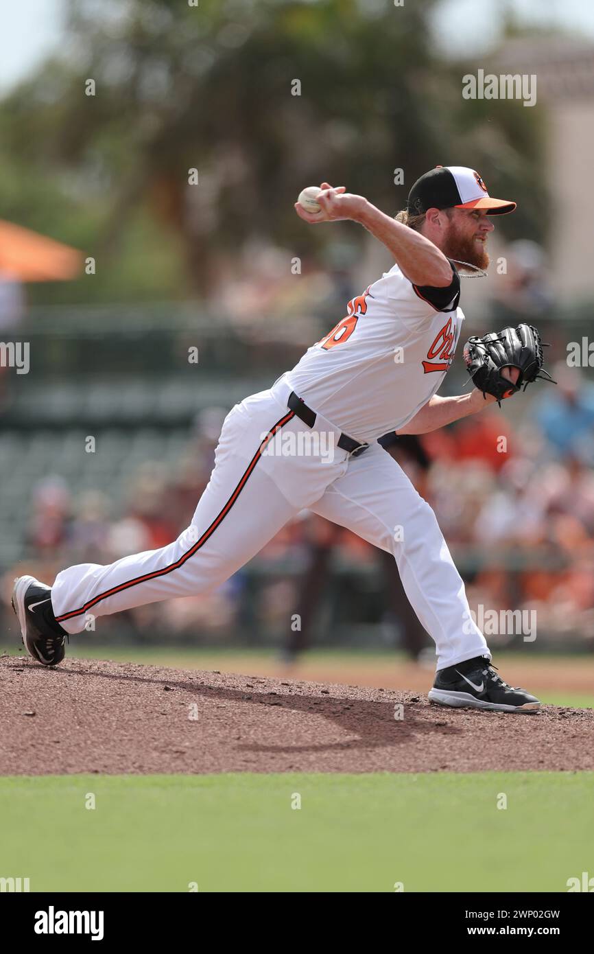 Sarasota FL USA; Baltimore Orioles relief pitcher Craig Kimbrel (46 ...