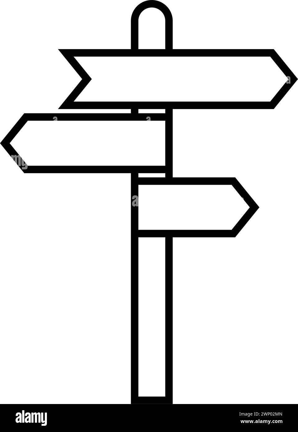 Signpost icon line design template isolated Stock Vector Image & Art ... Signpost icon line design template isolated Stock Vector Image & Art ...