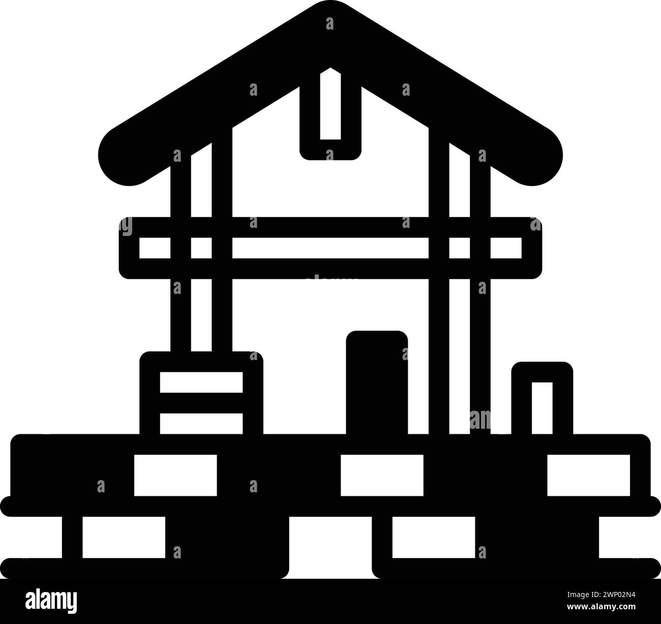 Foundation underpinning Stock Vector Images - Alamy