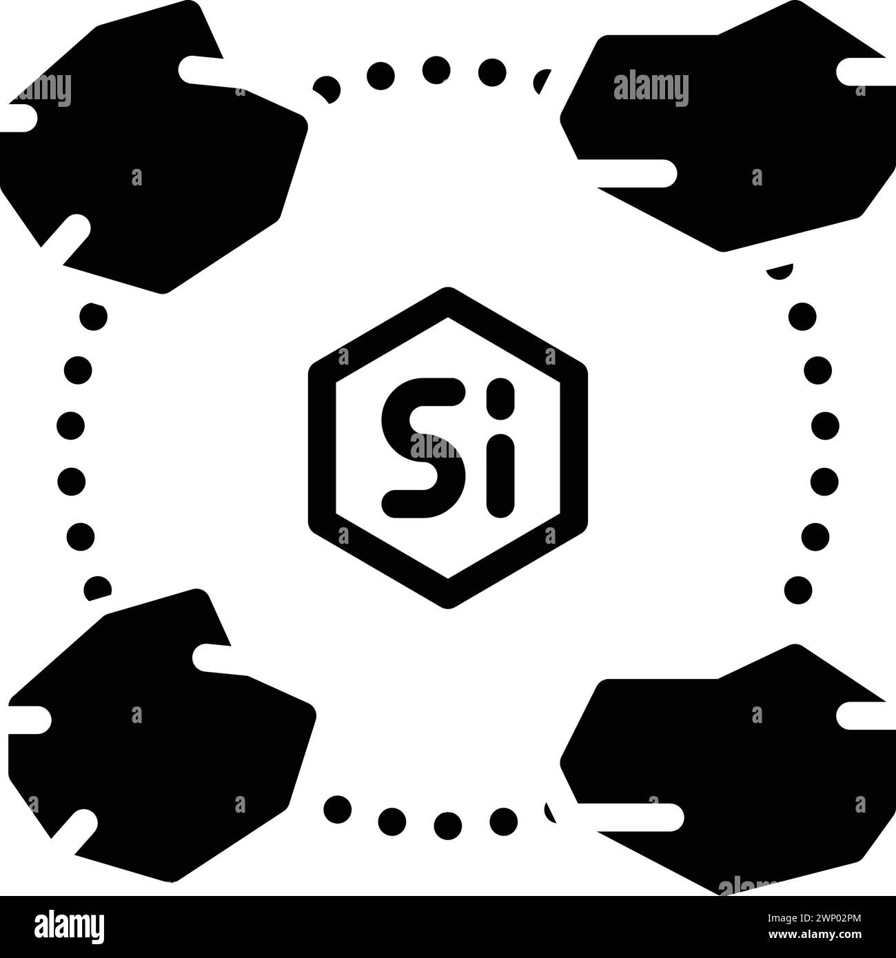 Icon for silicon,silicium Stock Vector Image & Art - Alamy