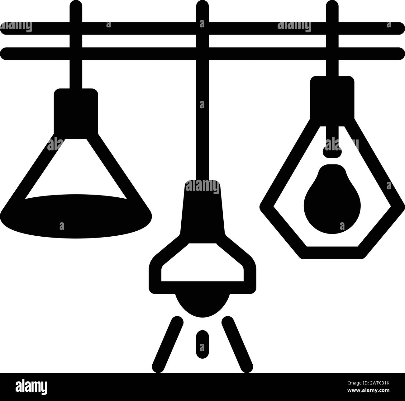 Pendant lights silhouette hi-res stock photography and images - Alamy