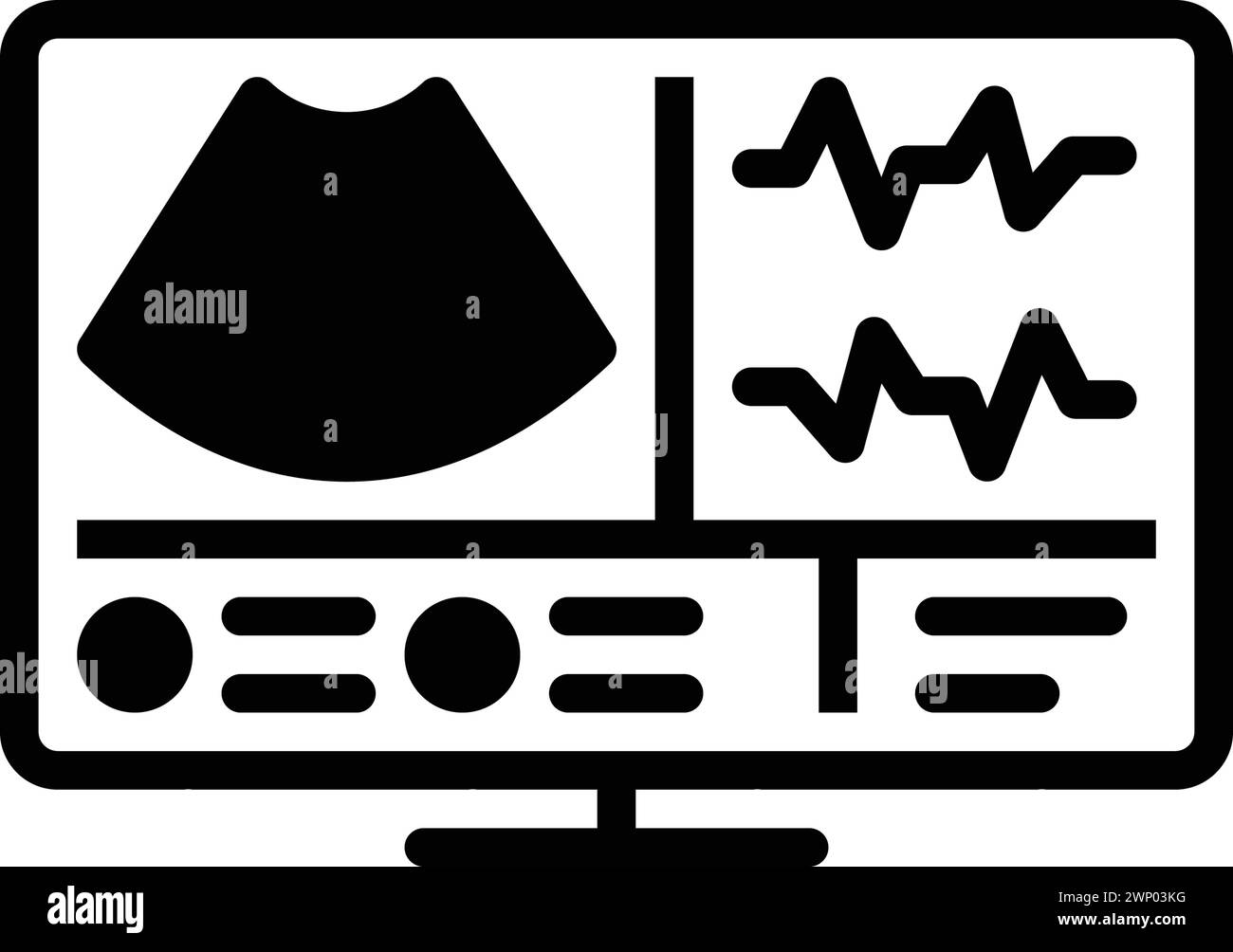 Icon for diagnostic,ultrasonic Stock Vector Image & Art - Alamy
