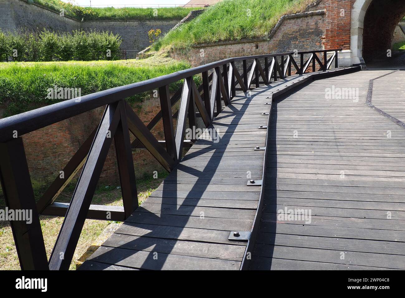 Bridge over the moat in the Petrovaradin Fortress, Petrovaradin, Novi ...