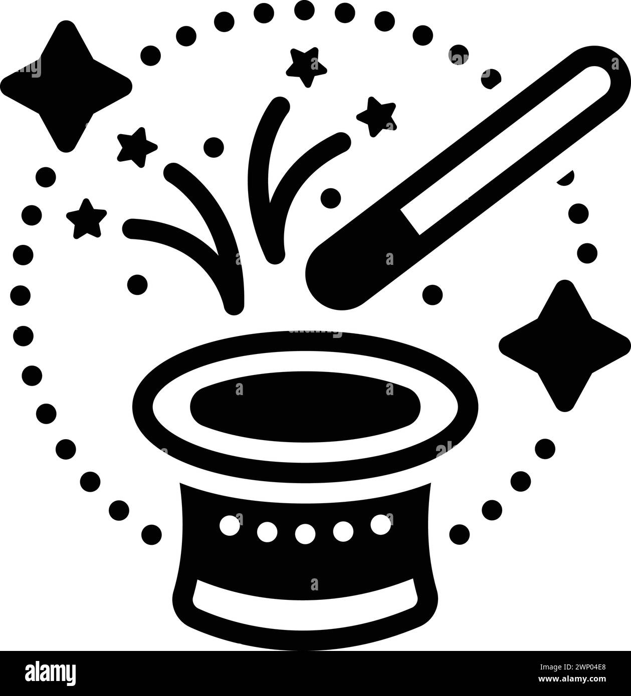 Icon for tricks,magic wand,magic Stock Vector Image & Art - Alamy