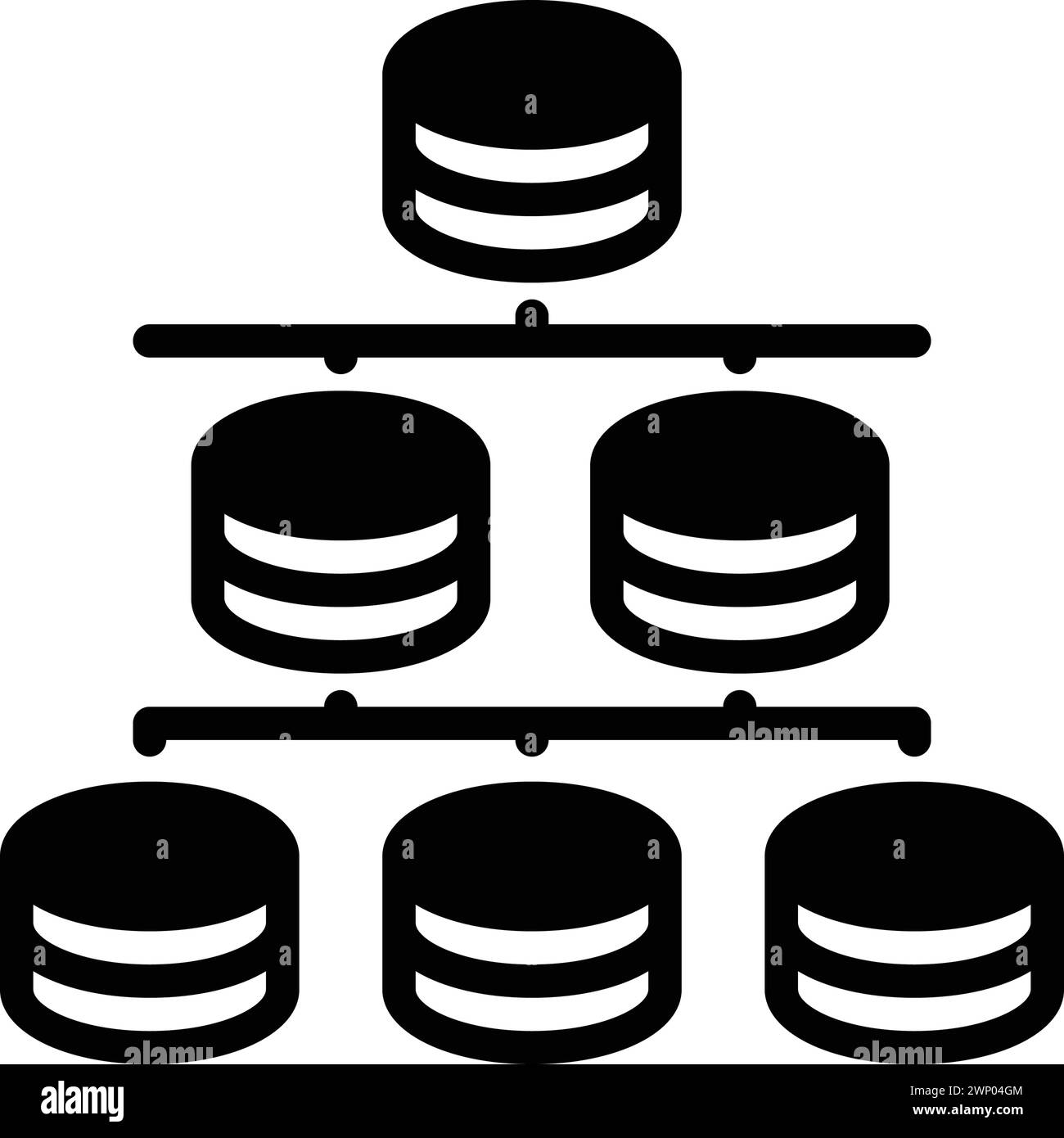 Database Schema Icon Database Sign Icon. Relational Database Schema