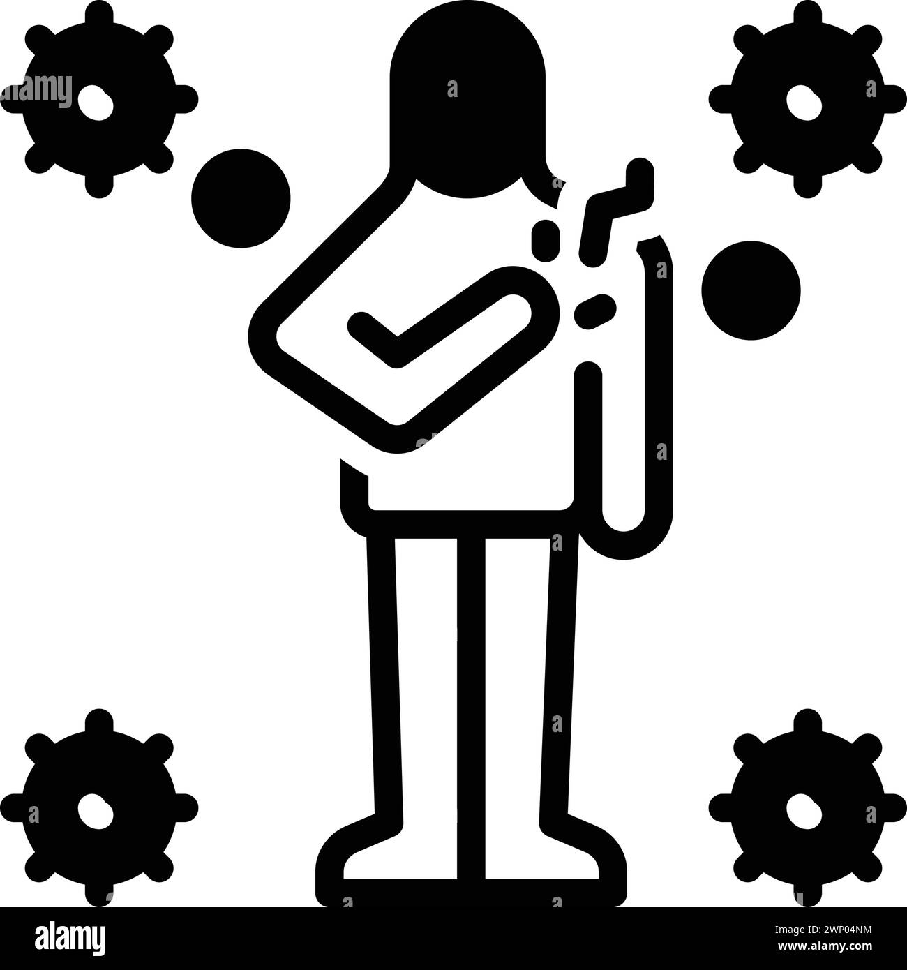 Virus attack vector vectors Black and White Stock Photos & Images - Alamy