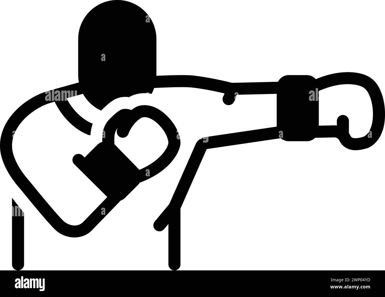 Icon for boxing,kickboxer Stock Vector Image & Art - Alamy