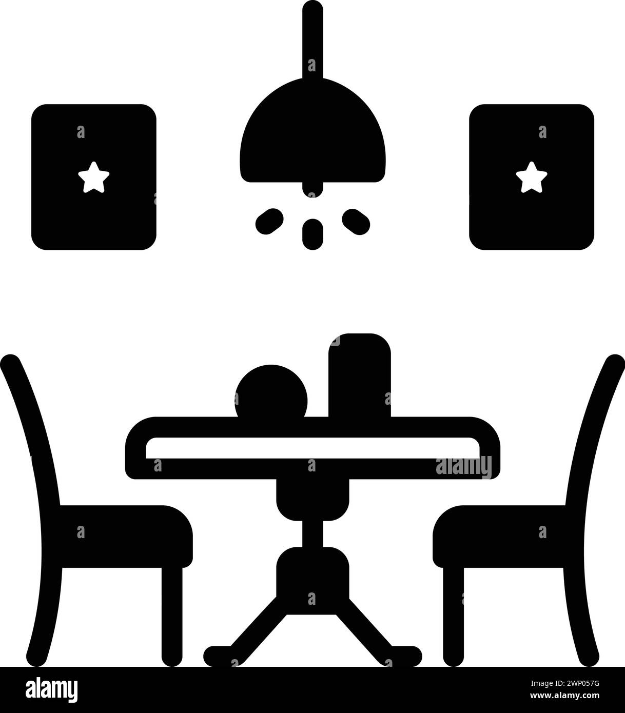 Dining room shape Stock Vector Images - Alamy