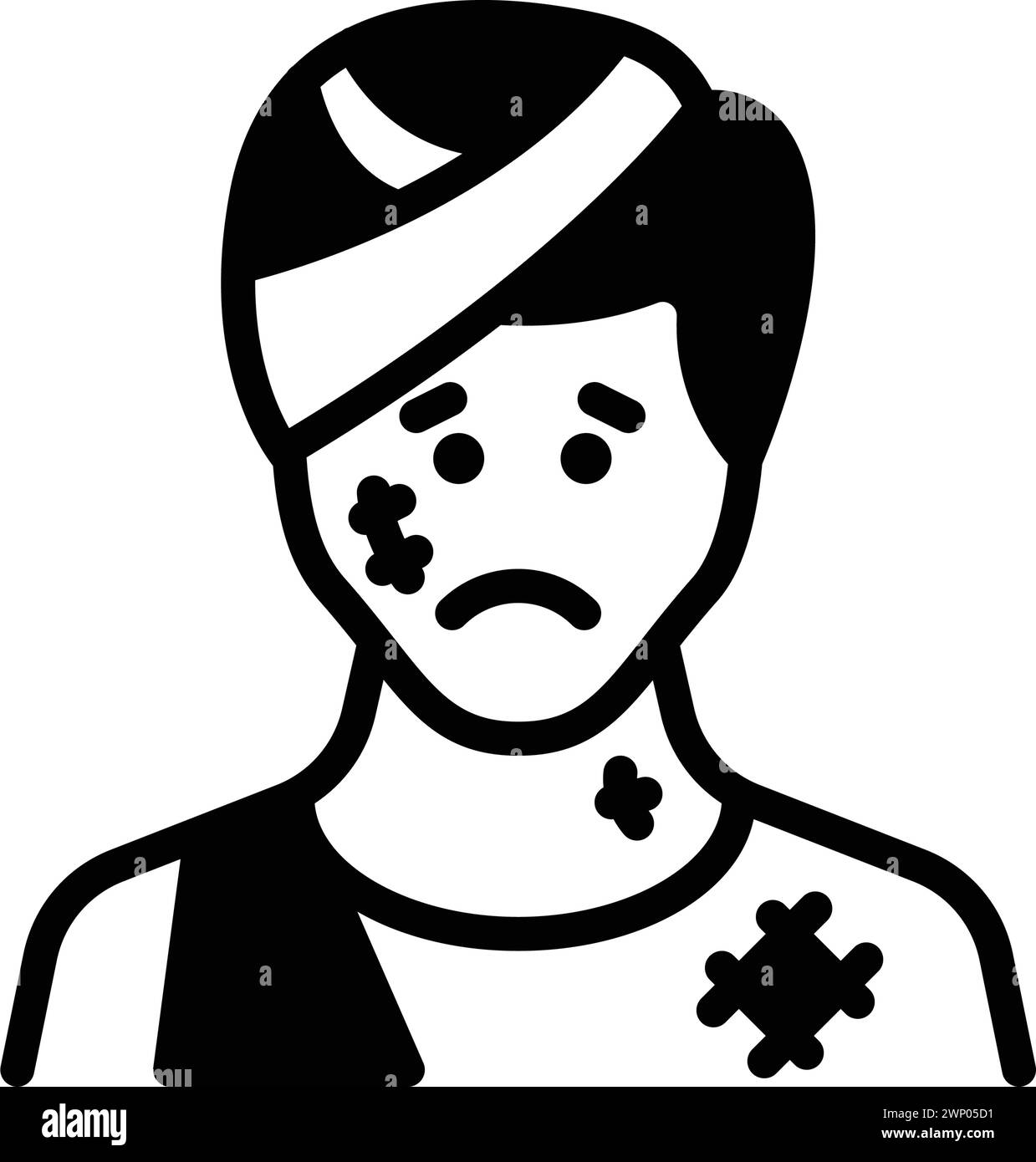 Injured injuries Stock Vector Images - Alamy