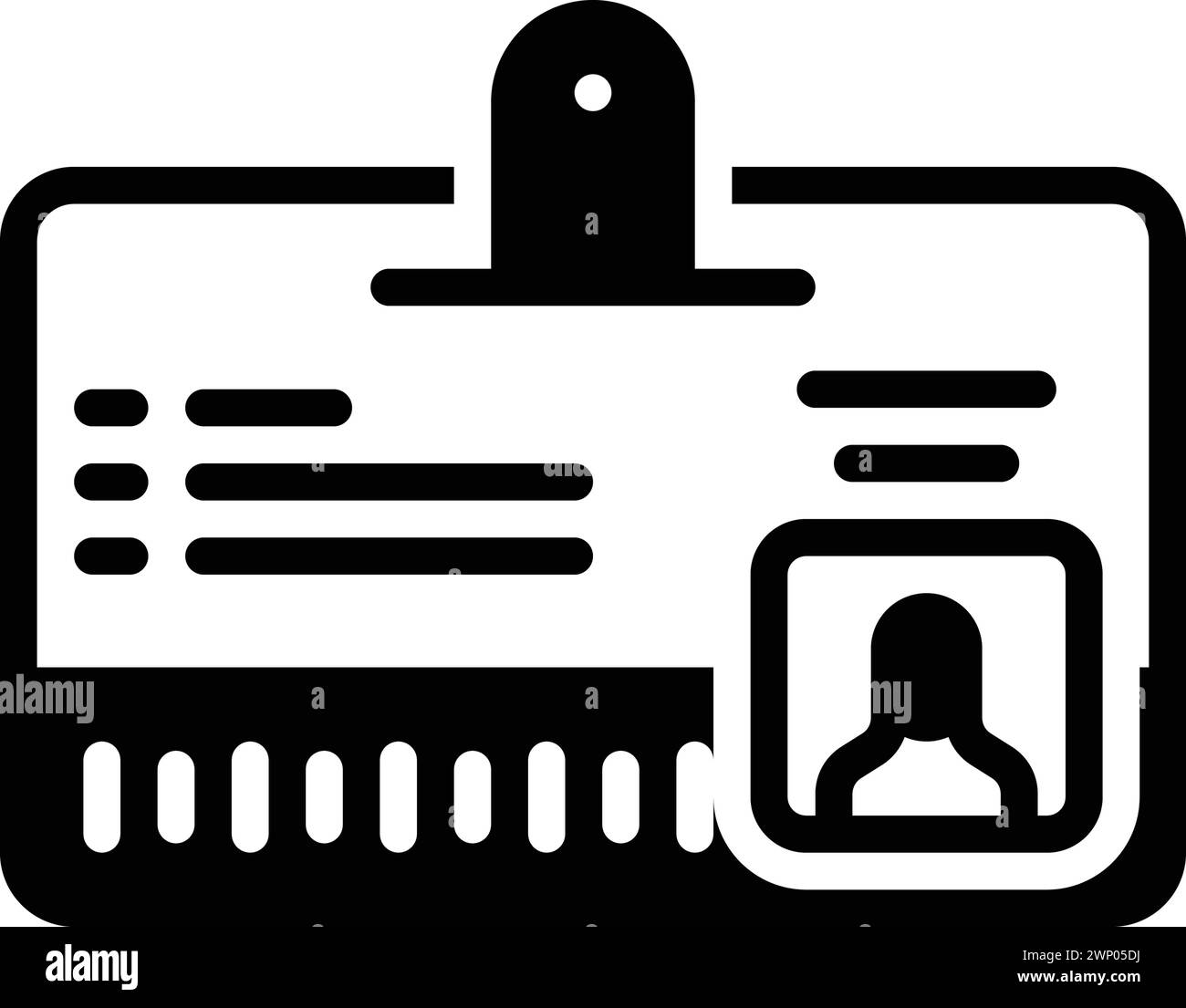 Icon for id card,identification Stock Vector Image & Art - Alamy