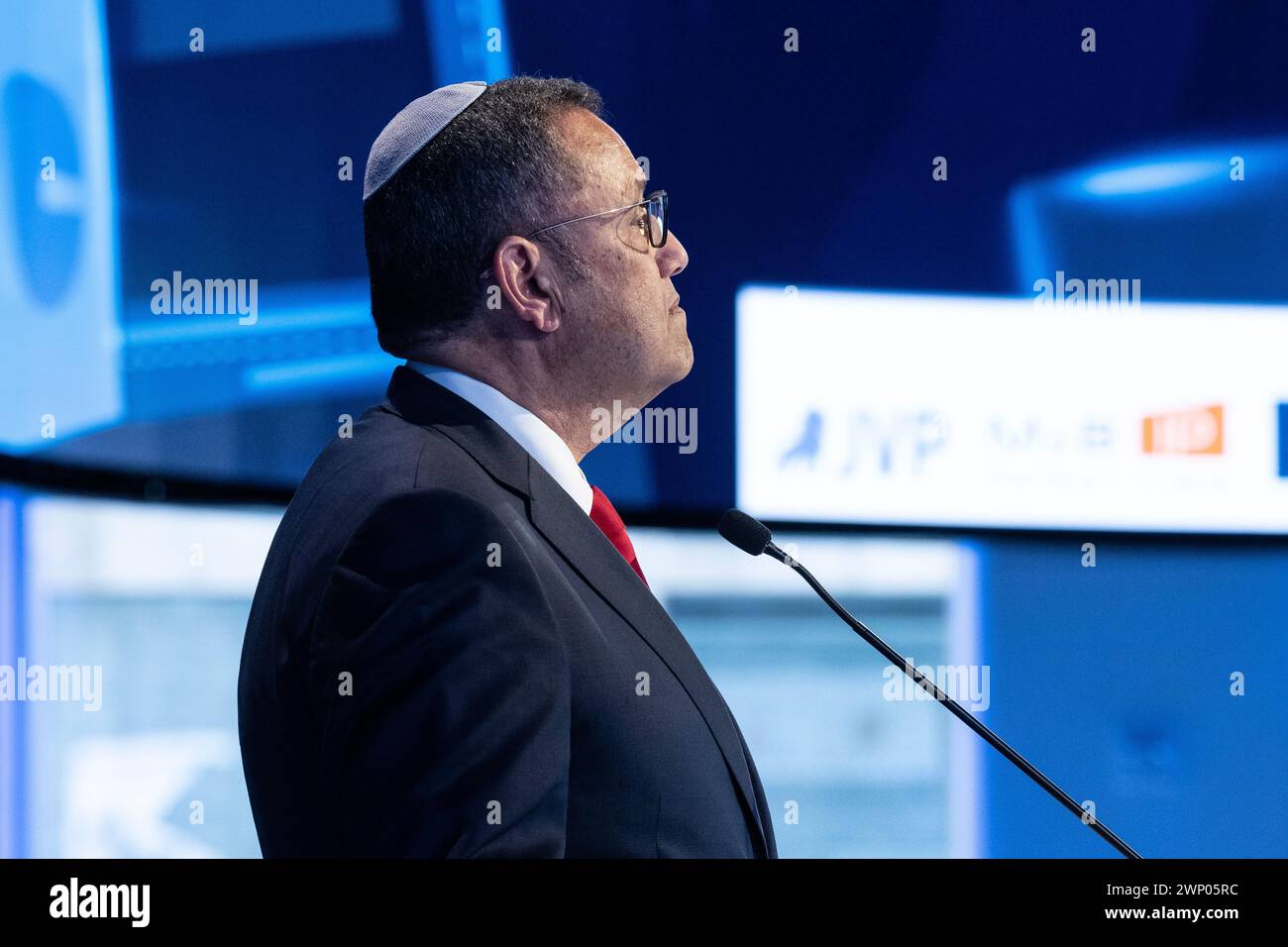 Mayor of Jerusalem Moshe Lion speaks during Mind the Tech NY 2024 ...